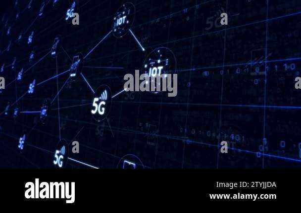 Modern concept of 5G, iot, mobile communications, internet of things ...