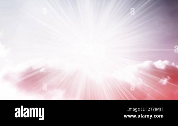 Creative 4K video with the parallax effect of the sky with moving ...