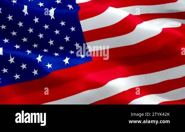 Firefighter Memorial flag video waving in wind. Realistic EMERGENCY ...