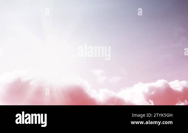 Creative 4K video with the parallax effect of the sky with moving ...