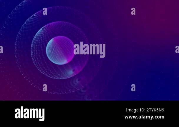 3D rendering. Several spheres from small to large. Vertices and edges ...