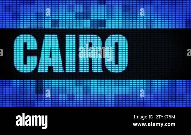 CAIRO Front Text Scrolling LED Wall Pannel Display Sign Board Stock ...