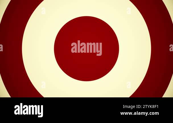 Abstract Background With Animation Of Moving Retro Patterns From Colorful Circles Like Sun Beams