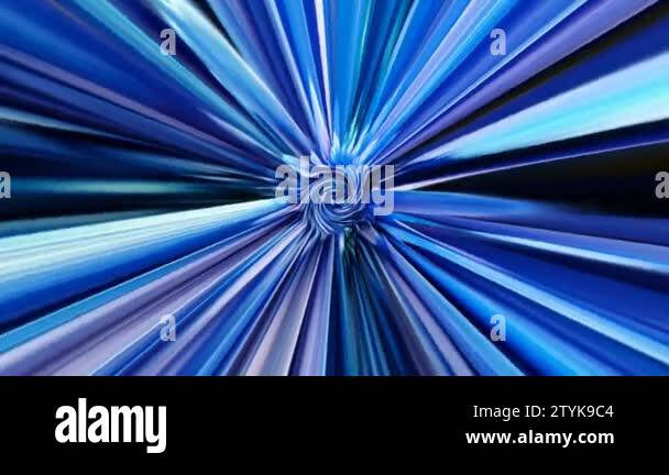 Spinning background with blue rays expanding from the center and ...
