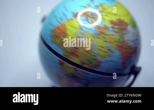 On A Spherical Globe Stock Videos And Footage Hd And 4k Video Clips Alamy
