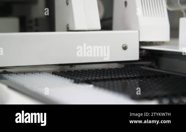 Modern medical robot for blood testing riding like an alive machine ...