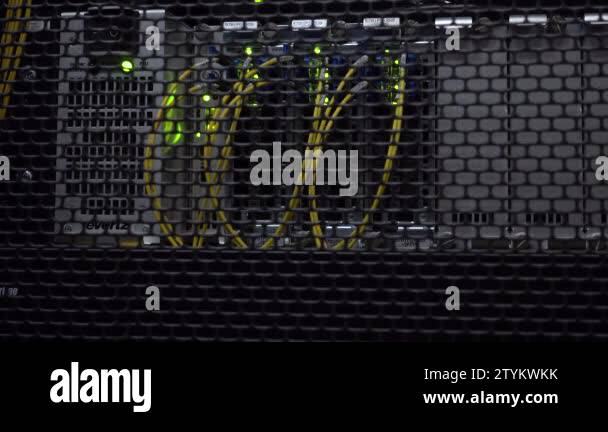 Network stack. Network activity on switch. Indication of operation of ...