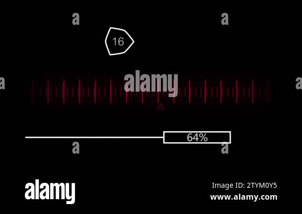 Digital composite of a moving measurement line in the middle, and two ...