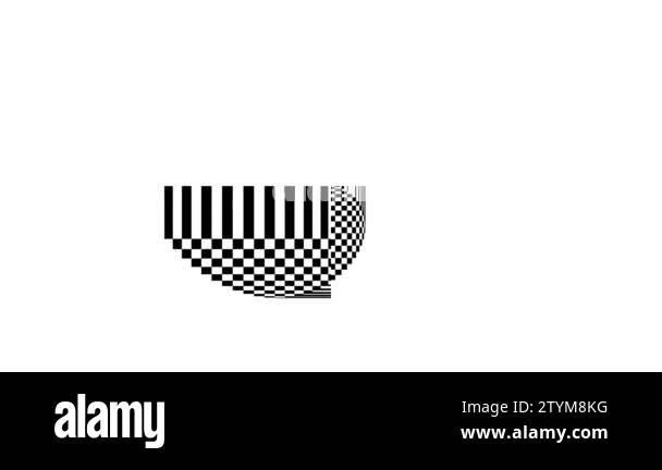 Abstract Spiral of Chequerboard Emerging in Magic Ratio Shape Stock ...