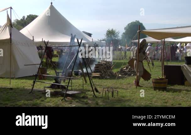 Reenactment of the Battle of Legnano between the forces of the Holy ...