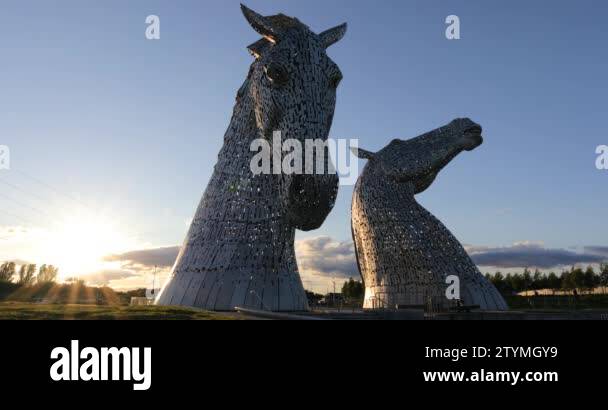 Kelpies sunset Stock Videos & Footage - HD and 4K Video Clips - Alamy