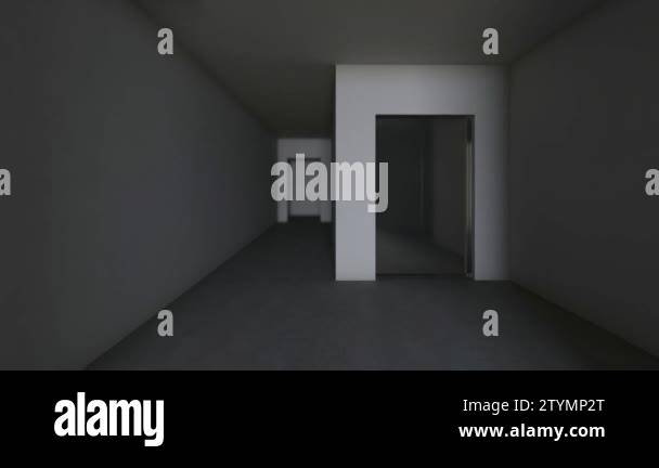 Building Up Modern Hall Interior Design 3d Animation Stock Video ...