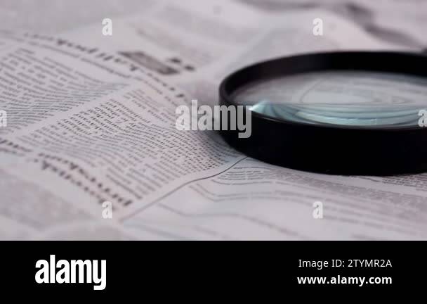 Magnifying glass newspaper Stock Videos & Footage - HD and 4K Video ...