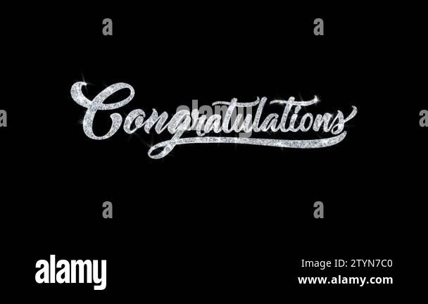 Congratulations Blinking Text Wishes Particles Greetings, Invitation ...