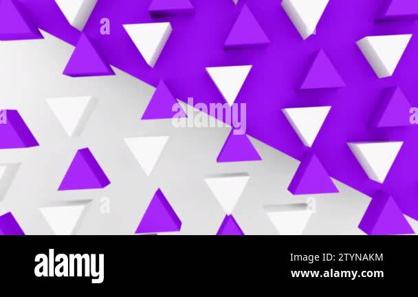 Abstract 3D triangle shapes background with different colors. Set 4K ...