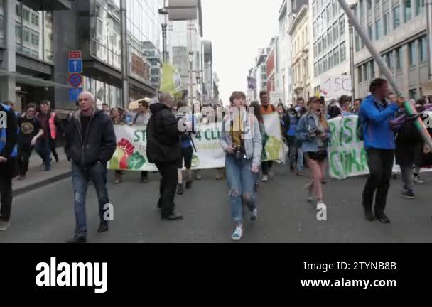 Protesting people with flags and loudspeakers Stock Videos & Footage ...