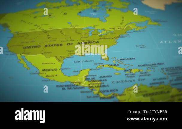 World Map Flight Over Background/4k animation of a world map travel ...