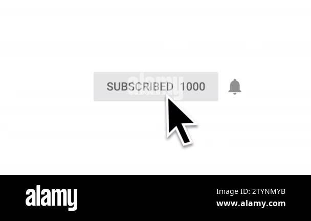 Subscribe social media button 10k isolated on white background Stock ...