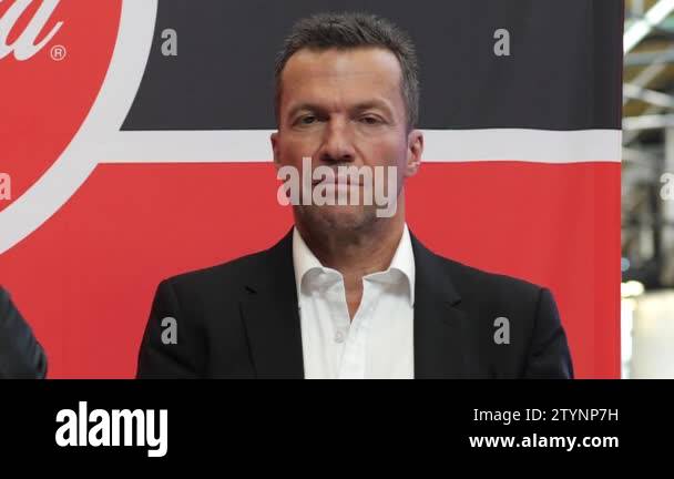Lothar Matthaus portrait. Meeting FIFA World Cup Trophy in Moscow ...