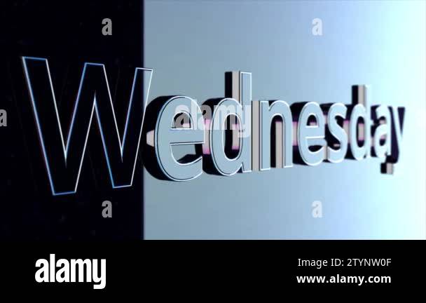 Wednesday word Stock Videos & Footage - HD and 4K Video Clips - Alamy