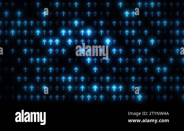 Arrows Technology Background/ 4k animation of an abstract business and ...