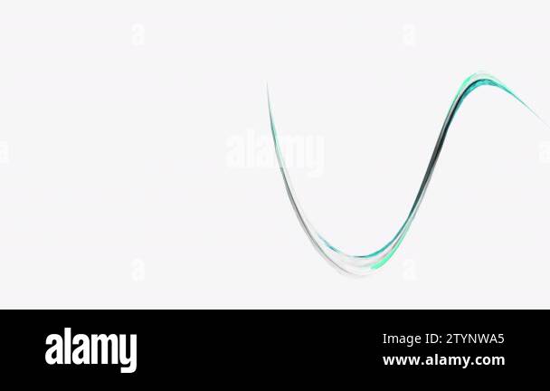 Abstract 3d shapes lines flying color animation. Set of 7 different ...