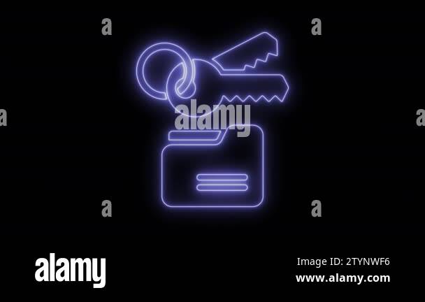 Animated Secure folder icon 4K Stock Video Footage - Alamy