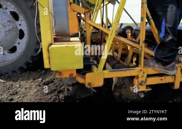 Plastic Mulch Bed Laying for Vegetable Production - Slow Motion ...