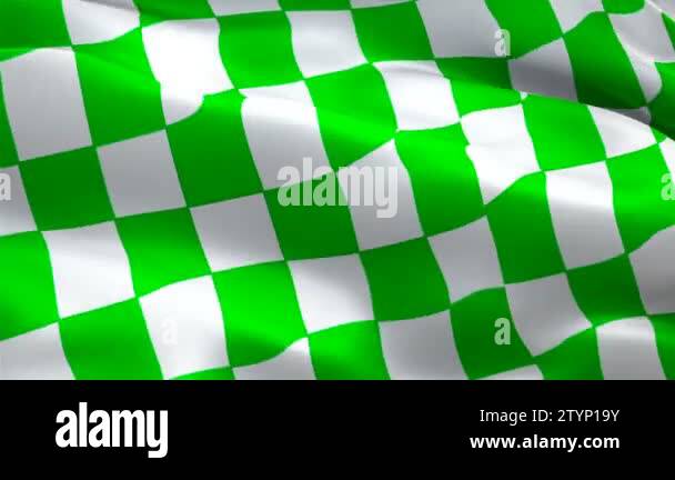 NASCAR Flag Start Race waving in wind video footage Full HD. Realistic ...