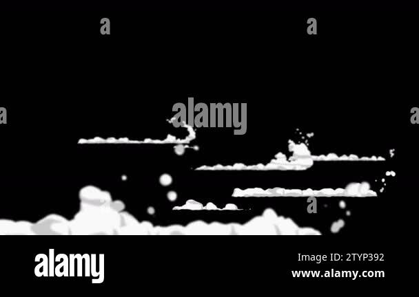 Smoke animation from fast movement. Animation element for game. Cartoon ...