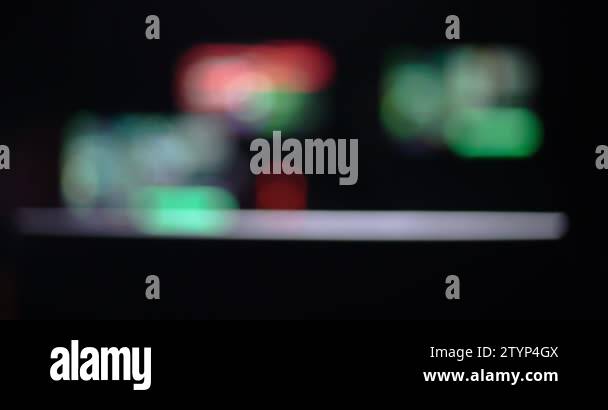 Hacker hidden workstation, multiple screens and connected computers Stock Video Footage - Alamy