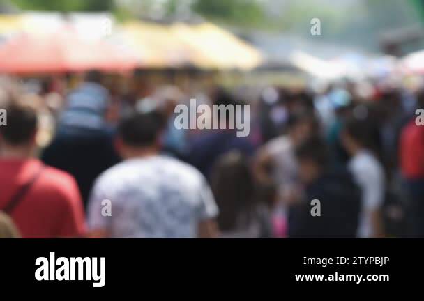 Street crowd blur background, group of unrecognizable people on crowded ...