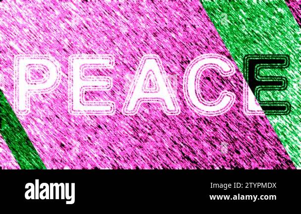 Peace. Looping footage has 4K resolution. Prores 4444. Illustration ...