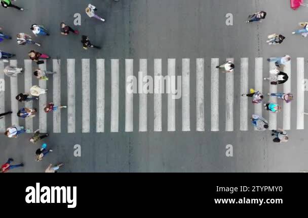 Crowd of people pedestrian crossing Stock Videos & Footage - HD and 4K ...