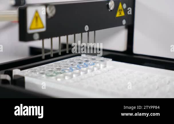 Automated DNA Processor real-time PCR cycler. PCR robotic machine for ...