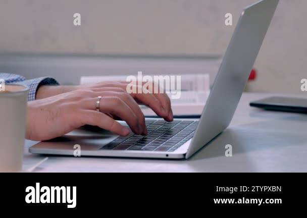 Man typing scrolling on laptop Stock Videos & Footage - HD and 4K Video ...