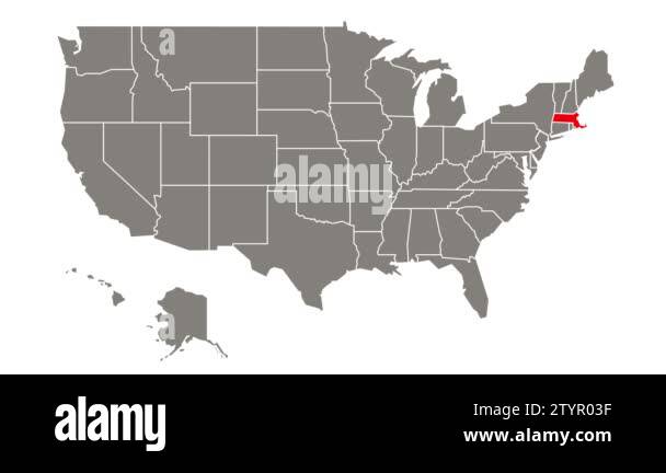 Massachusetts county map Stock Videos & Footage - HD and 4K Video Clips ...