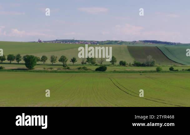 Farm houses and green agricultural land Stock Videos & Footage - HD and ...