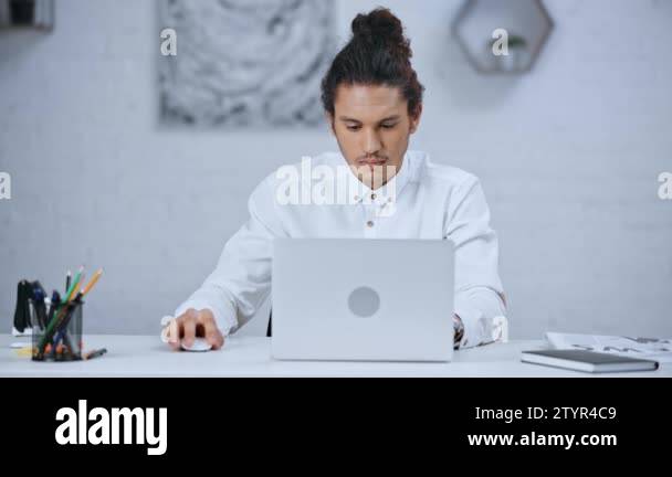 Businessman using computer mouse typing Stock Videos & Footage - HD and ...