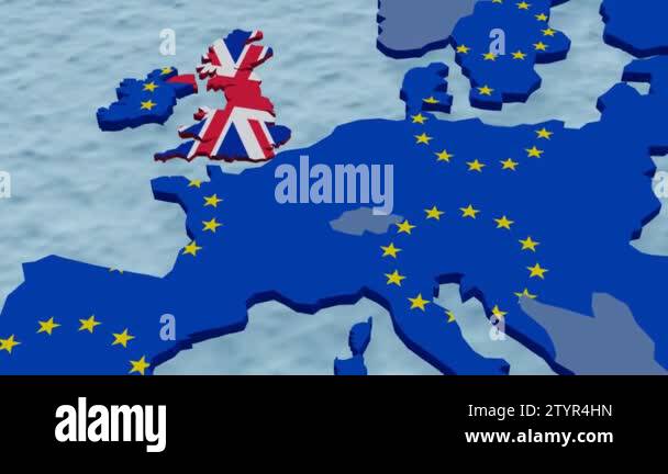 Britain leaving european map Stock Videos & Footage - HD and 4K Video ...