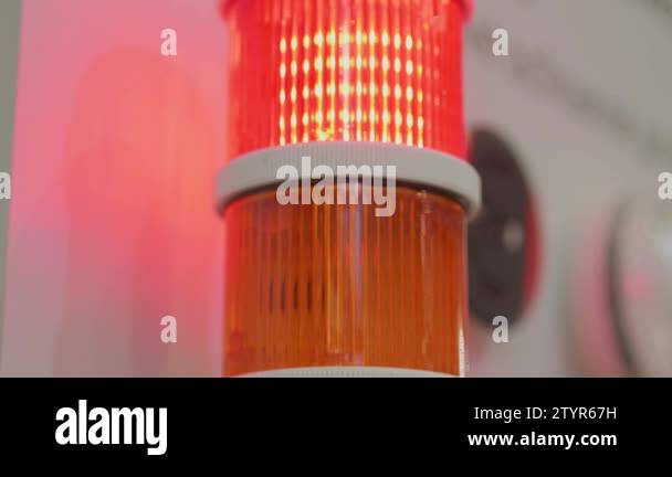 Warning light alarm for machine working on manufacture on manufacture ...