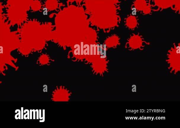 Medical illustration 2d, 3d animation background of cells, bacteria ...