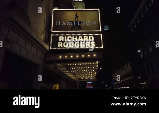 Broadway hamilton theater Stock Videos & Footage - HD and 4K Video ...