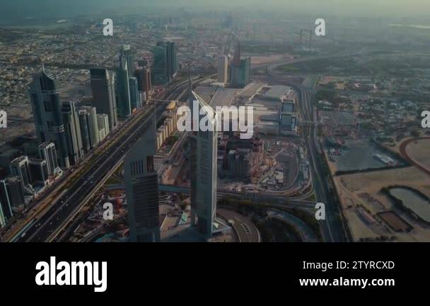 UAE Dubai downtown city modern urban skyscraper famous tower ...