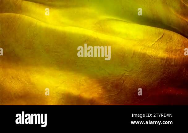 Golden flag waving in wind video footage Full HD. Realistic golden Flag ...
