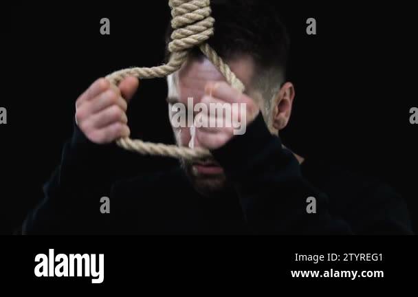 Jesus asking to stop crying man with noose around neck, suicide ...