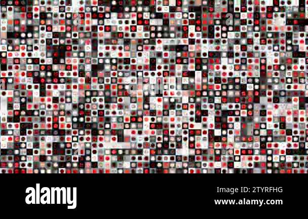 Moving abstract footage. Seamless loop abstract motion background. Dots ...