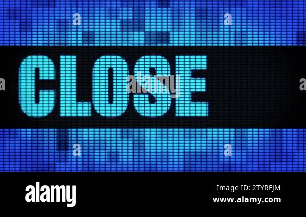 Close Front Text Scrolling LED Wall Pannel Display Sign Board Stock ...