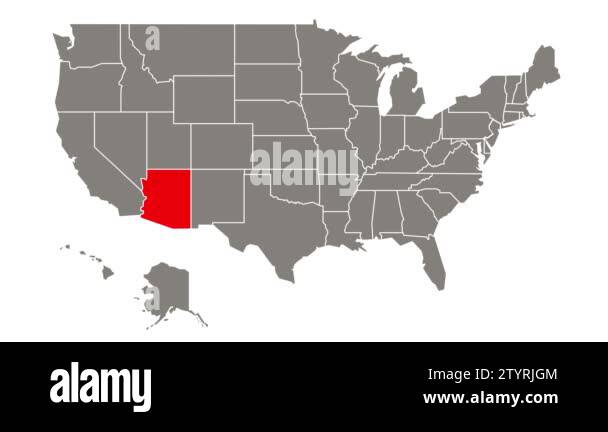 Arizona map red Stock Videos & Footage - HD and 4K Video Clips - Alamy