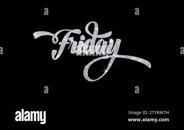 Friday Blinking Text Wishes Particles Greetings, Invitation ...